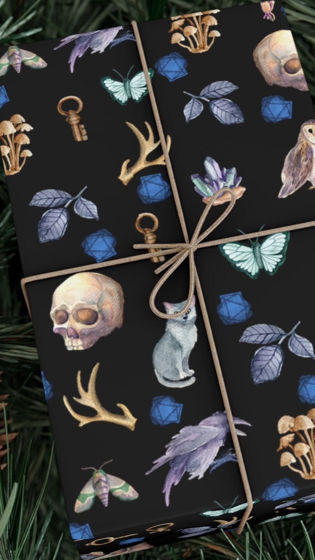 Dnd Gift Wrap Paper, Dnd Spell Gift Wrapping Paper, Dnd Gift Packing ...