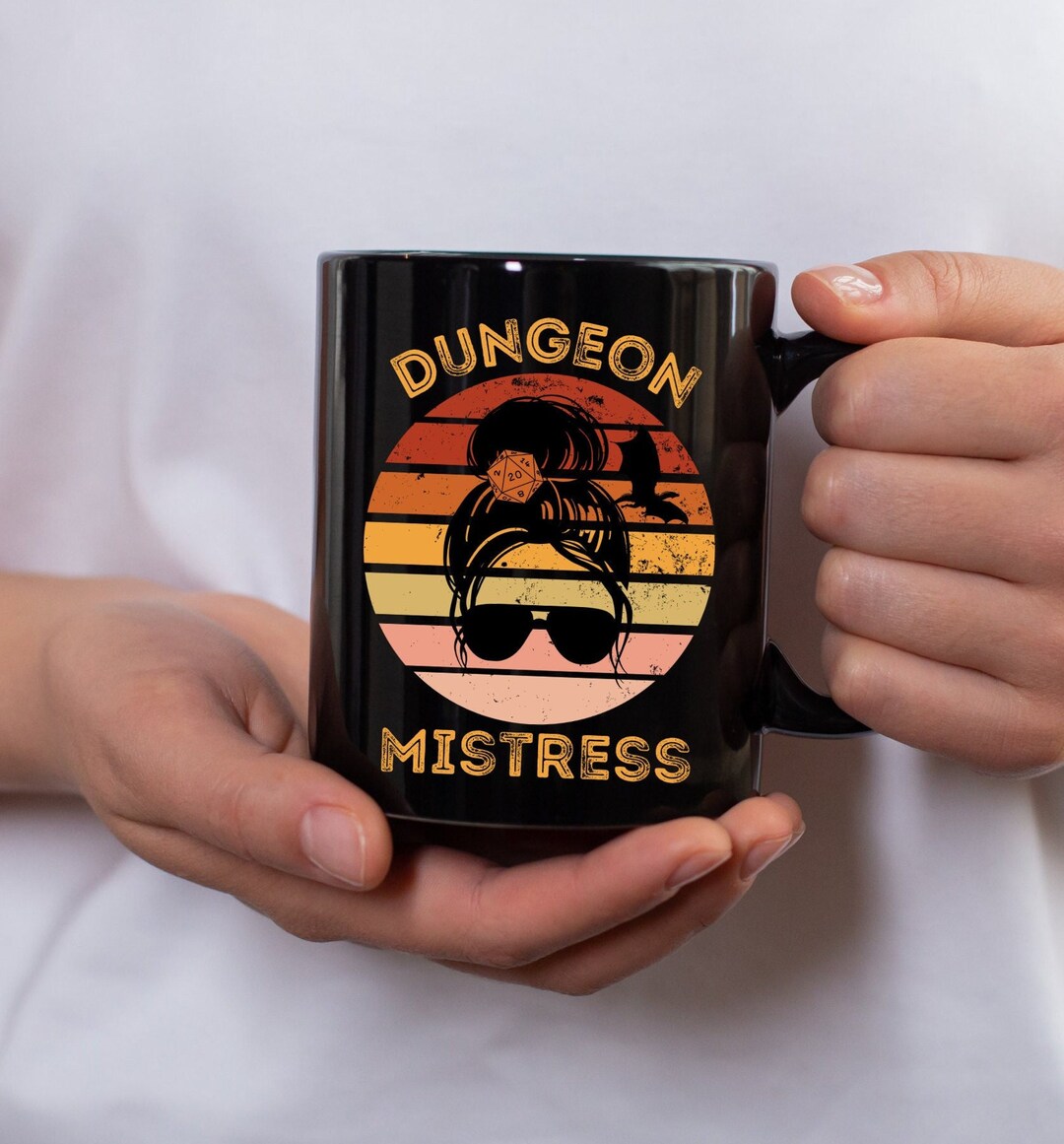 Dungeon Mistress Mug, Dnd Mug, D20 Mug, RPG Mug, Dnd Gift Mug, Ceramic ...