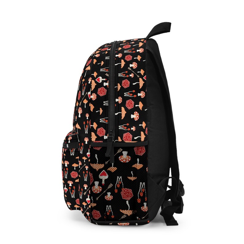 Dnd Backpack, Dnd Laptop Bag Backpack, Mushrooms D20 Backpack, Dnd ...
