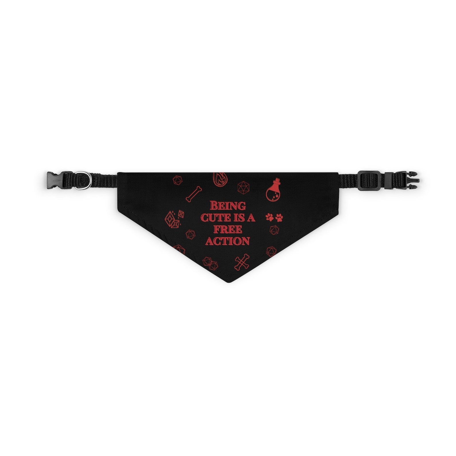 Dnd Dog Bandana Dnd Collar Being Cute is a Free Action Pet - Etsy
