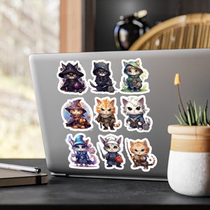 Dnd Cat Sticker, Dnd Cat Decals, Dnd Cats Sticker Sheet, Dnd Cute ...
