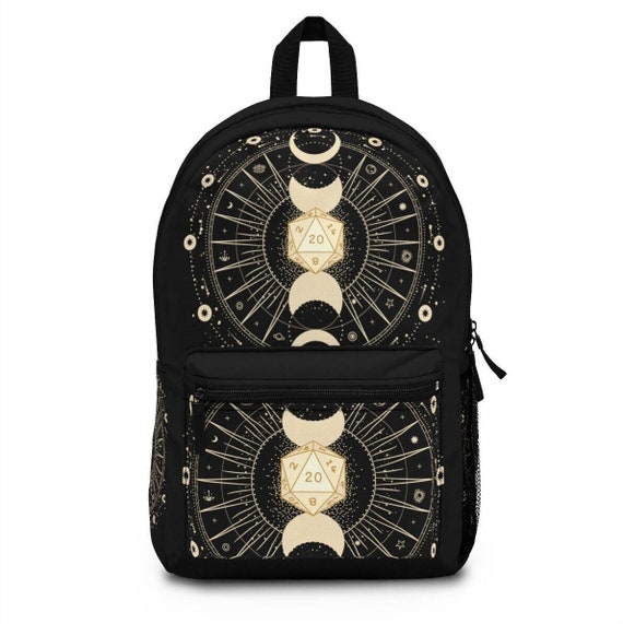 Dnd Backpack Dnd Laptop Bag Backpack Mystic D20 Backpack - Etsy