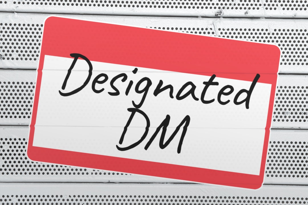 Dnd Stickers, Dnd Sticker, DM Name Tag Sticker, Dnd Laptop Decal, Dnd ...