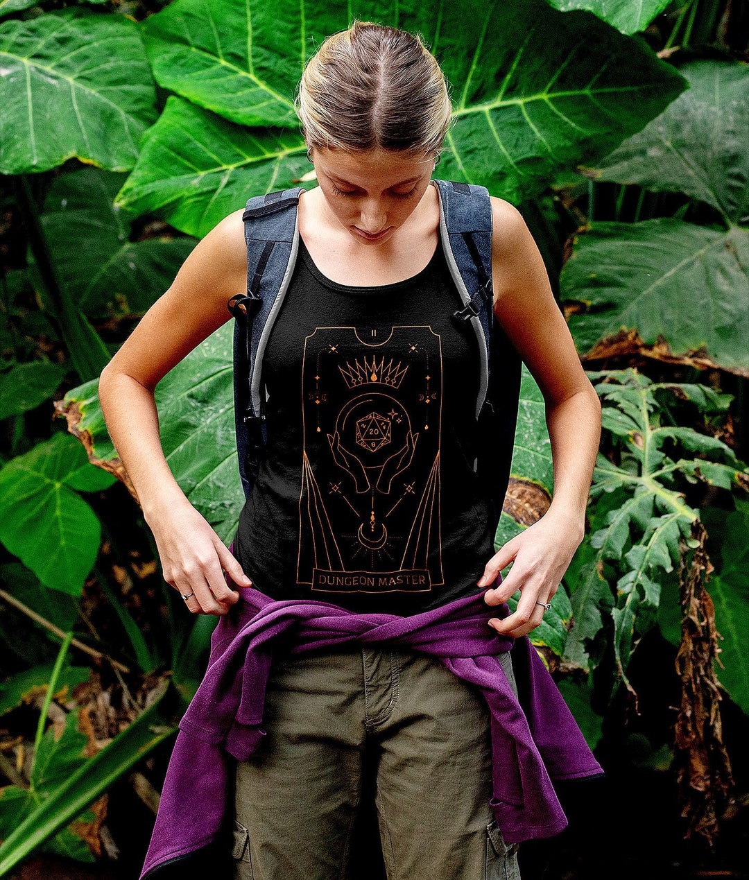 Dnd Tarot Tank Top, D20 Tank Top, Dnd Moon Tank Top, Women's Racerback ...