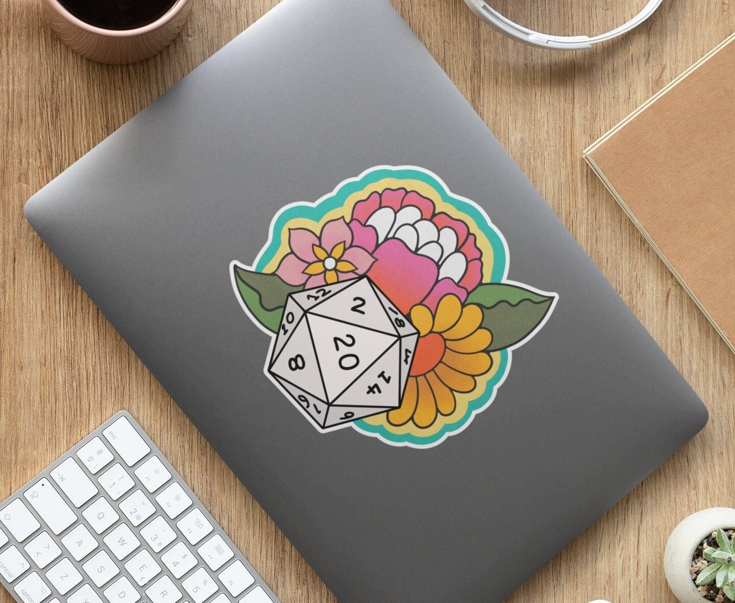 Dnd Psychedelic Flowers Sticker Dnd Stickers Dnd Sticker - Etsy UK