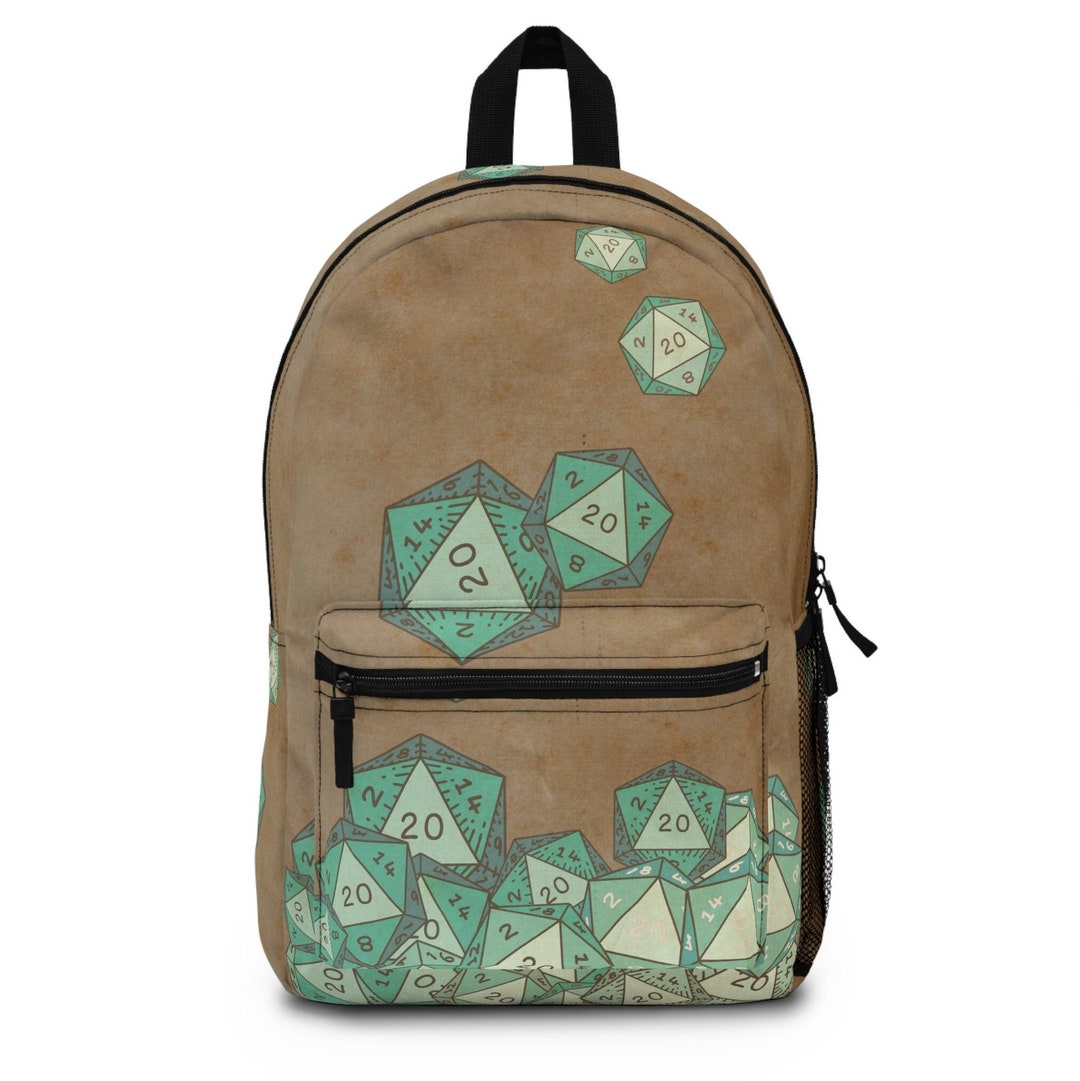 Dnd Dice Backpack, Dnd Laptop Bag, D&d Dice Backpack, Dnd Reto Bag, Dnd ...