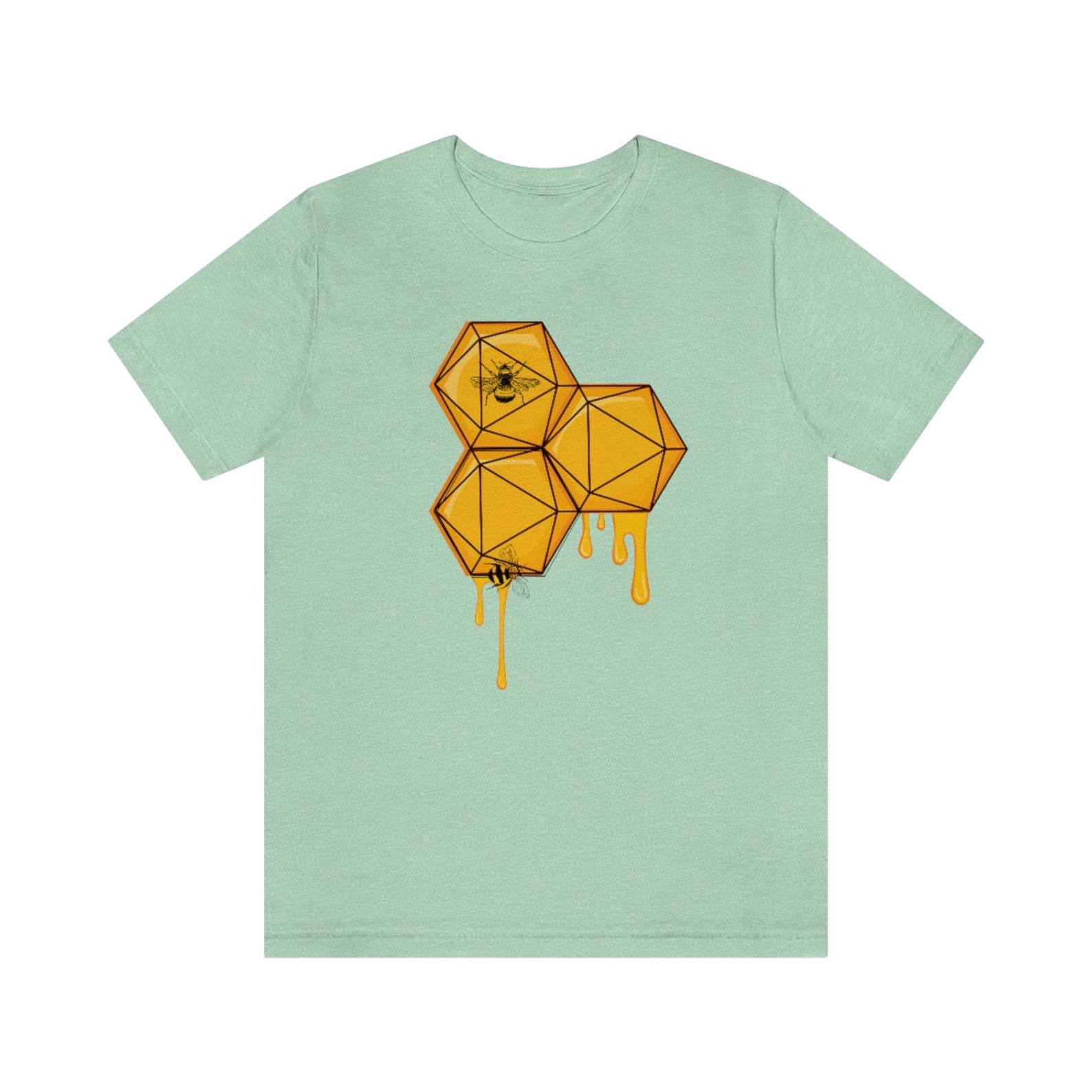 Dnd Bees and Honey Tee ,dnd D20 Tee, Dnd Tshirt, DM Shirt, TTRPG Shirt ...