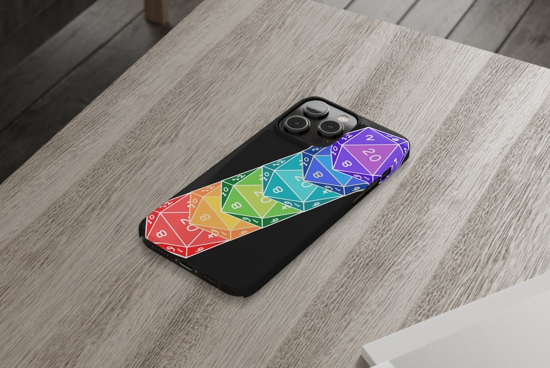 Dnd Phone Case, D20 Phone Case, Pride Phone Case, D&D Gift, Dnd Slim ...