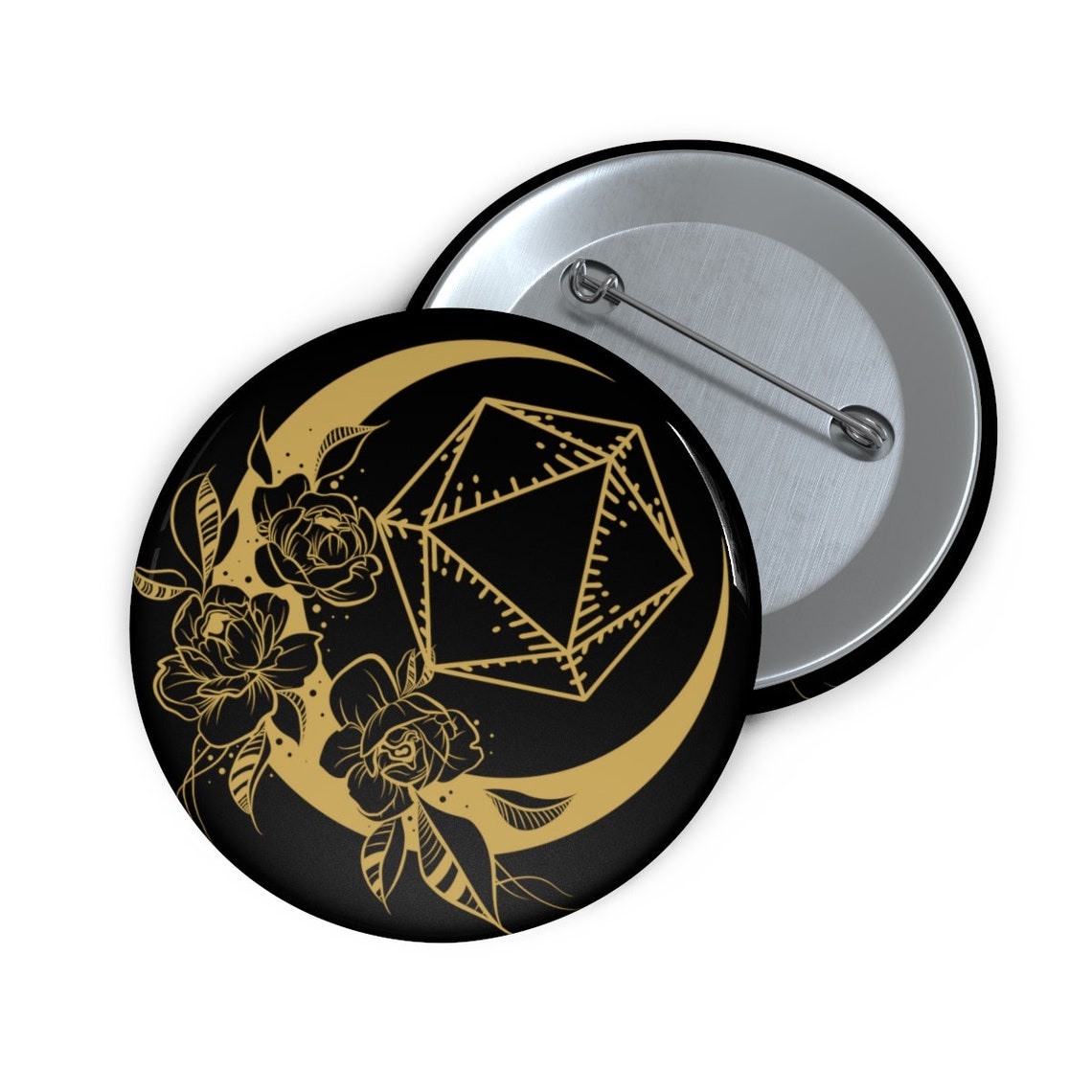 Dnd Moon Button Dnd Pin D20 Button DND Gift Dnd Merch Dnd - Etsy