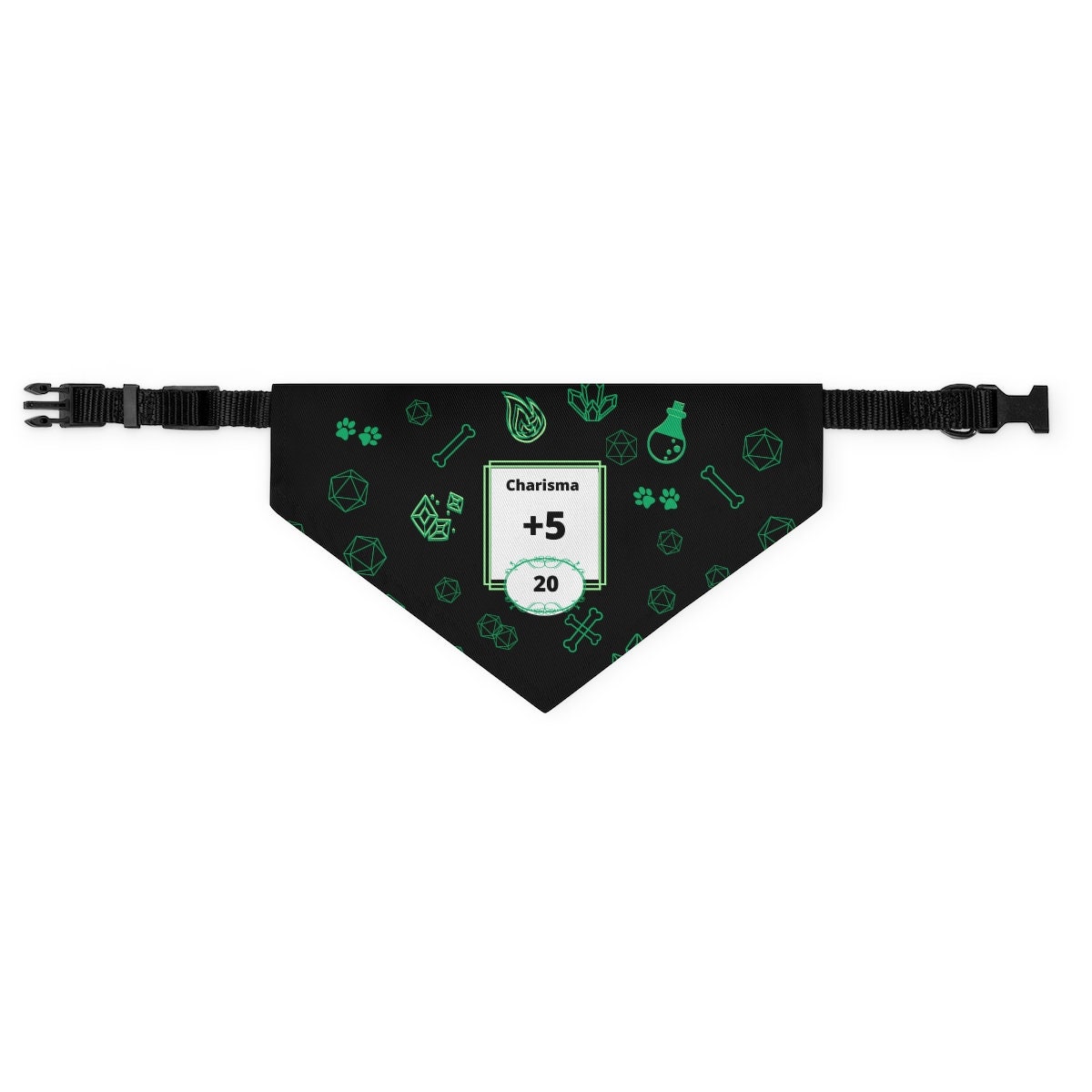 Dnd Dog Bandana Dnd Collar Charisma Stats Dog Bandana Pet - Etsy