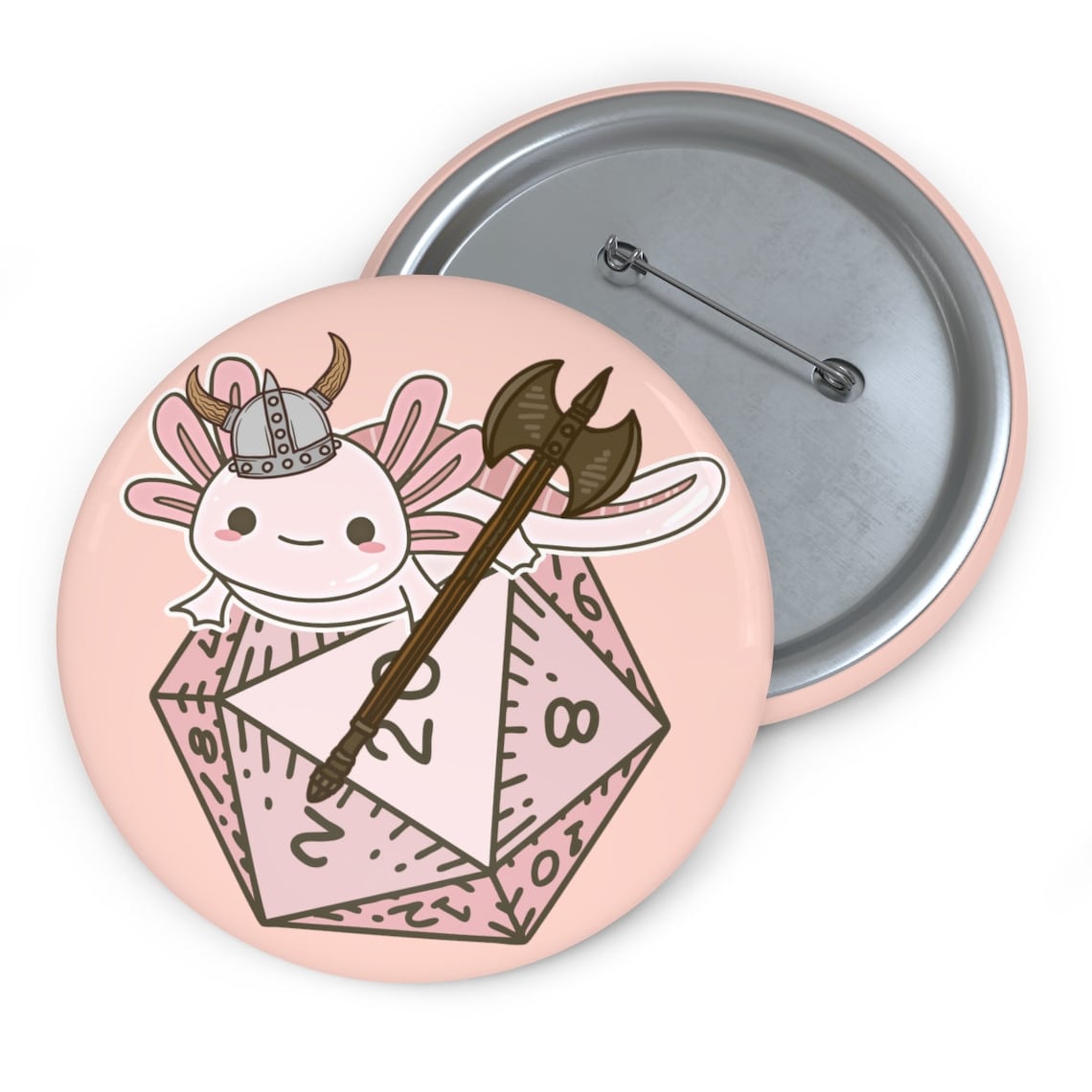 Barbarian Axolotl Dnd Badge Dnd Pin DM Badge DND Gifts DM - Etsy UK