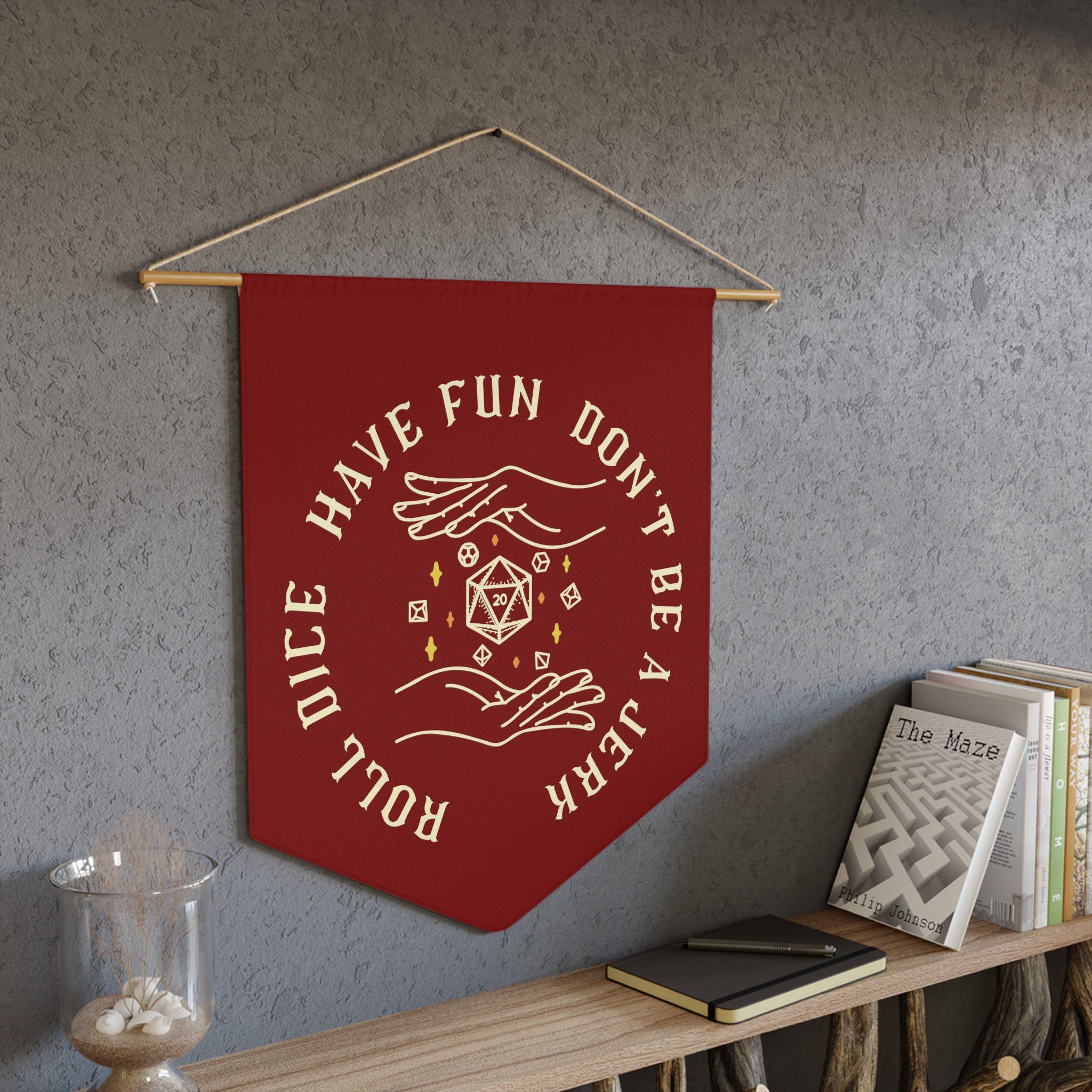 Dnd Flag, Dnd Wall Decor, Dnd Rules, D&D Game Room Decor, Dnd Gifts ...