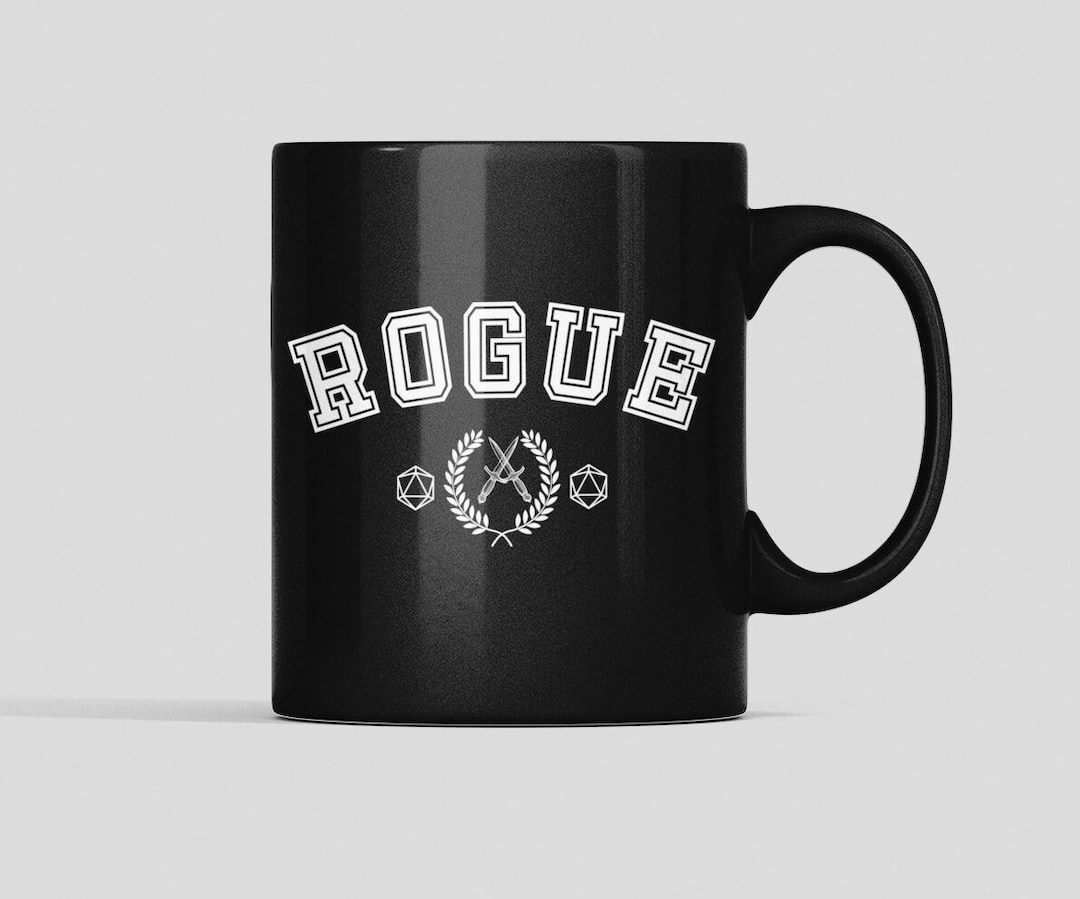Dnd Rogue Mug, Dnd Gift, Dnd D20 Mug, D&D Mug, TTRPG Mug, Dnd Dice Mug ...