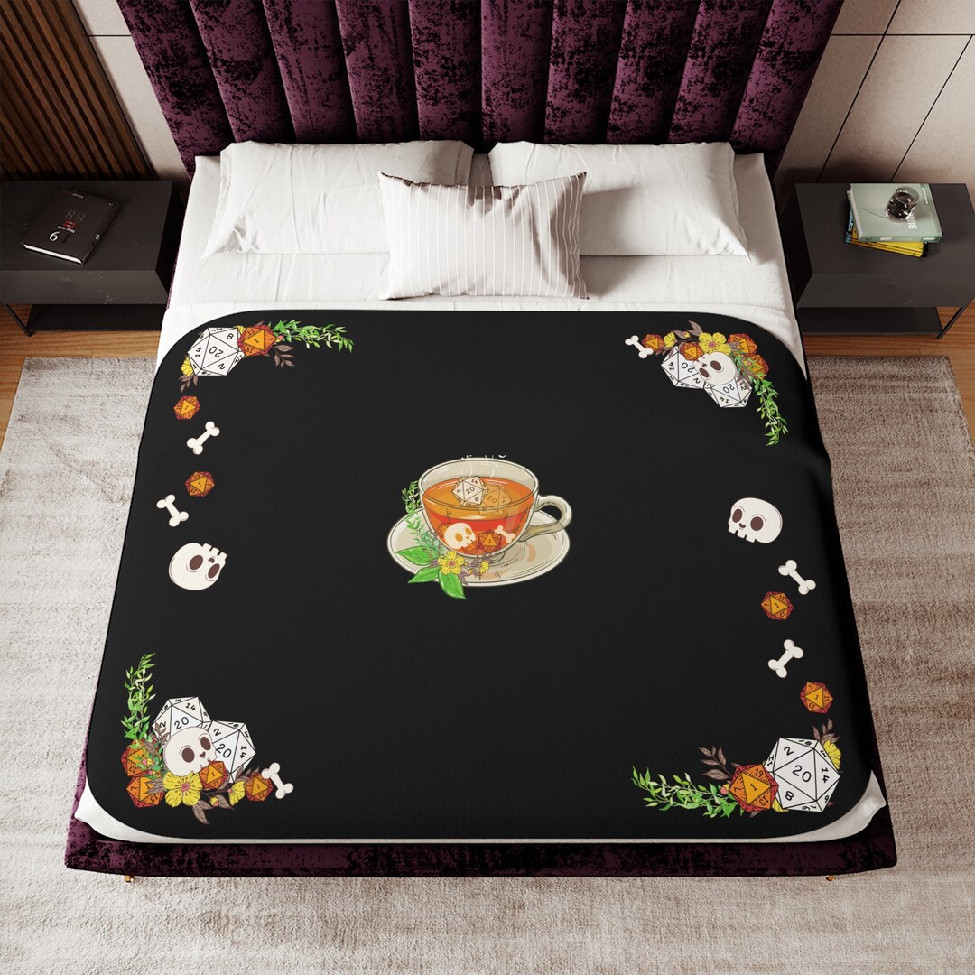 Dnd Dead People Tea Blanket, Dnd Sherpa Blanket, Dnd Tea Cover, Dnd ...