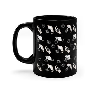 Dnd Cats and Dice Mug, Dnd Gifts, Dnd Cat Mug, TTRPG Mug, D&D Mug ...