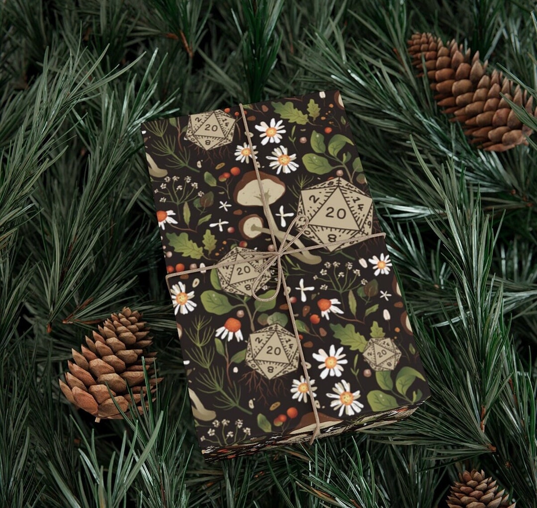 Dnd Gift Wrap Paper Dnd Druid Gift Wrapping Paper Dnd Gift - Etsy