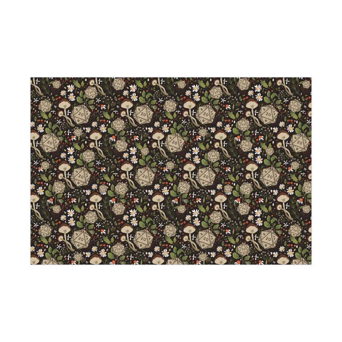 Dnd Gift Wrap Paper, Dnd Druid Gift Wrapping Paper, Dnd Gift Packing ...