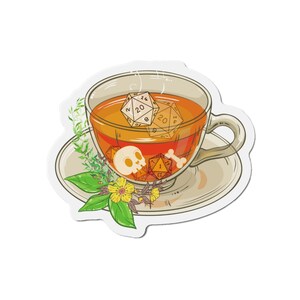 Dnd Dead People Tea, Dnd Kiss-cut Magnets, Dnd Gifts, Dnd Decal, Dnd ...