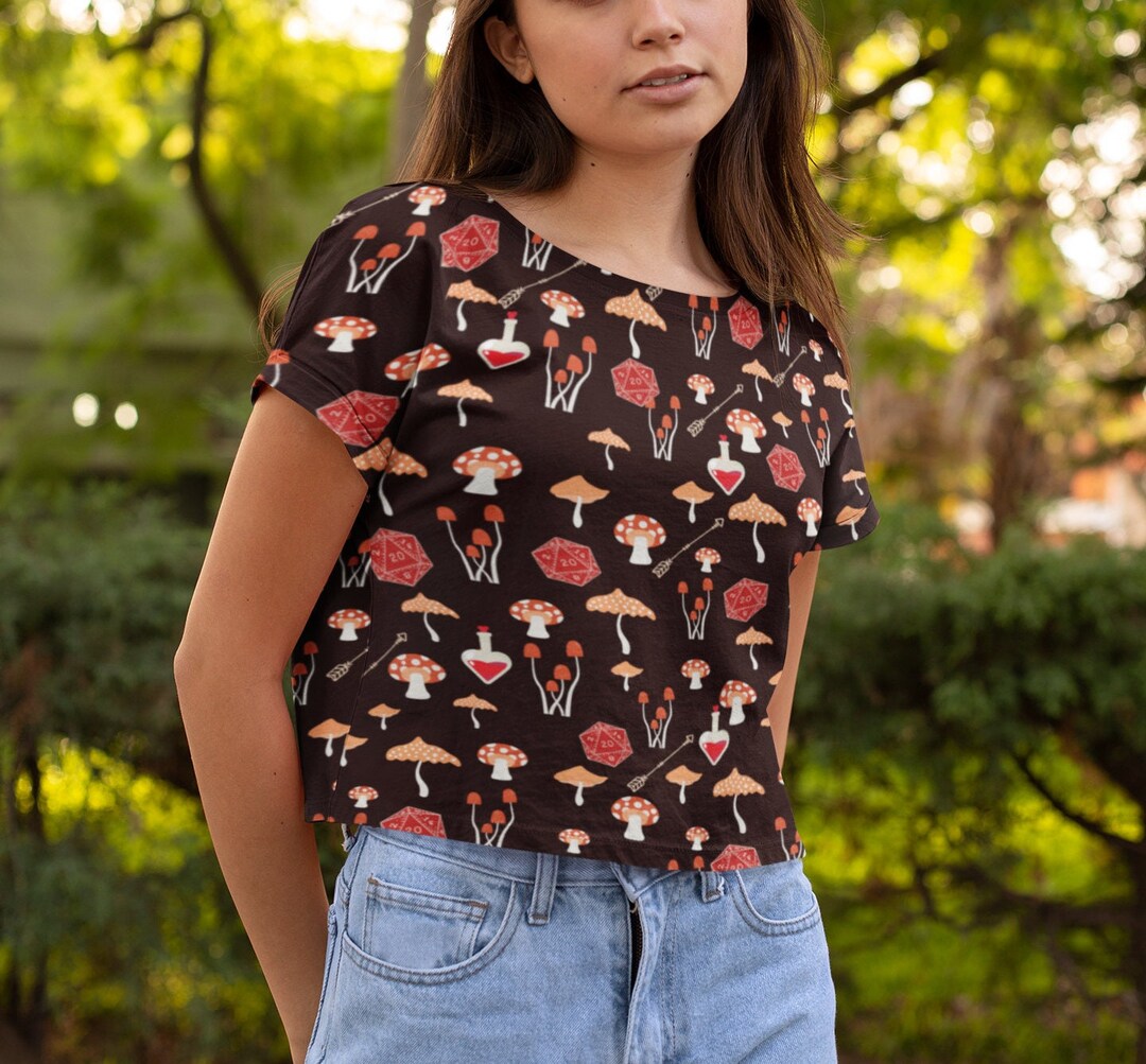 Dnd Crop Top, Dnd Shirt for Woman, Dnd Shirt for Her, Dnd Valentine's ...