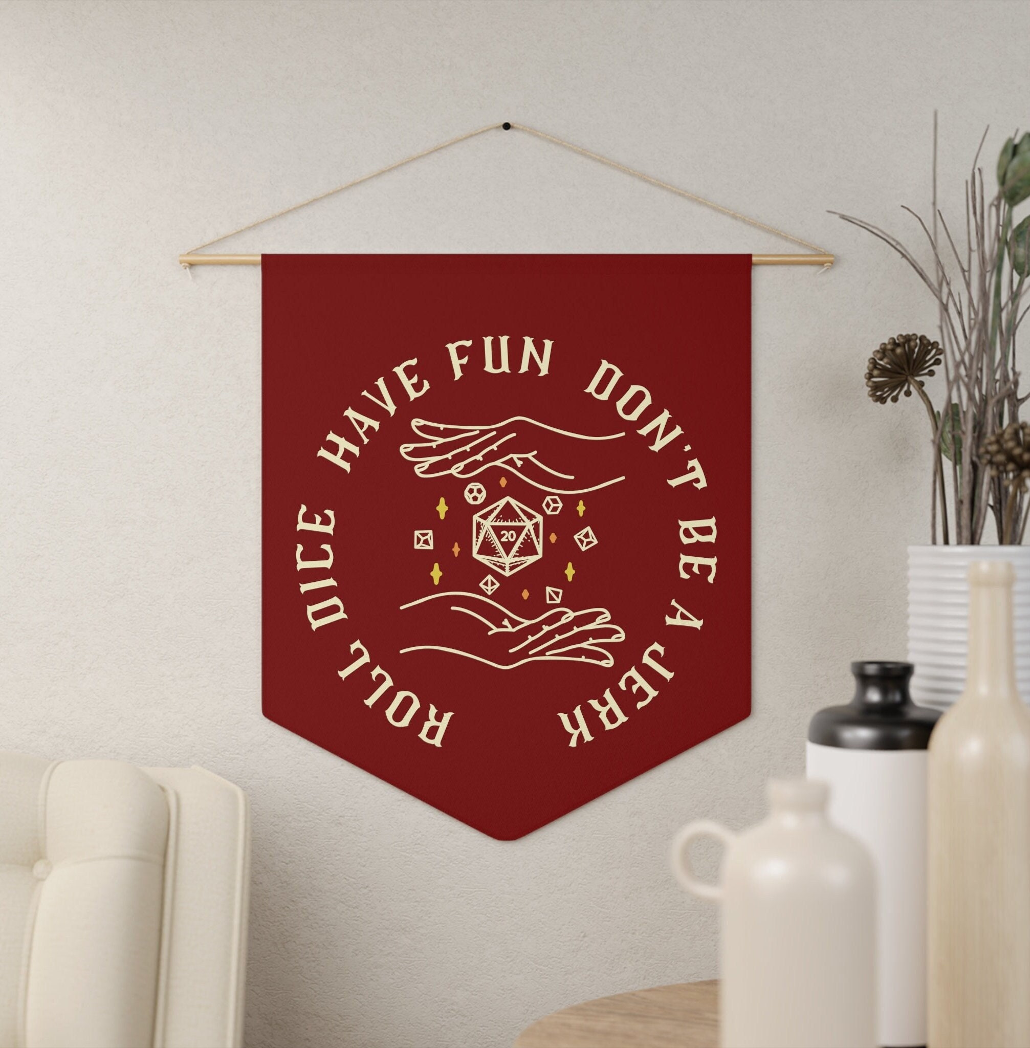 Dnd Flag, Dnd Wall Decor, Dnd Rules, D&D Game Room Decor, Dnd Gifts ...