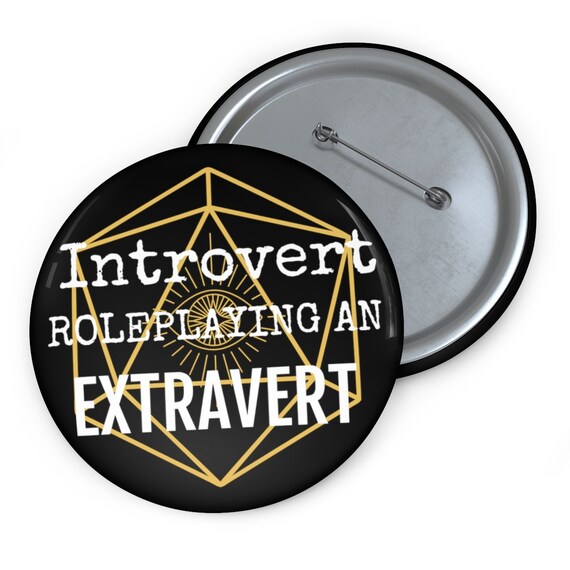 Extravert Rolplaying Dnd Badge Dnd Pin DM Badge DND Gift - Etsy