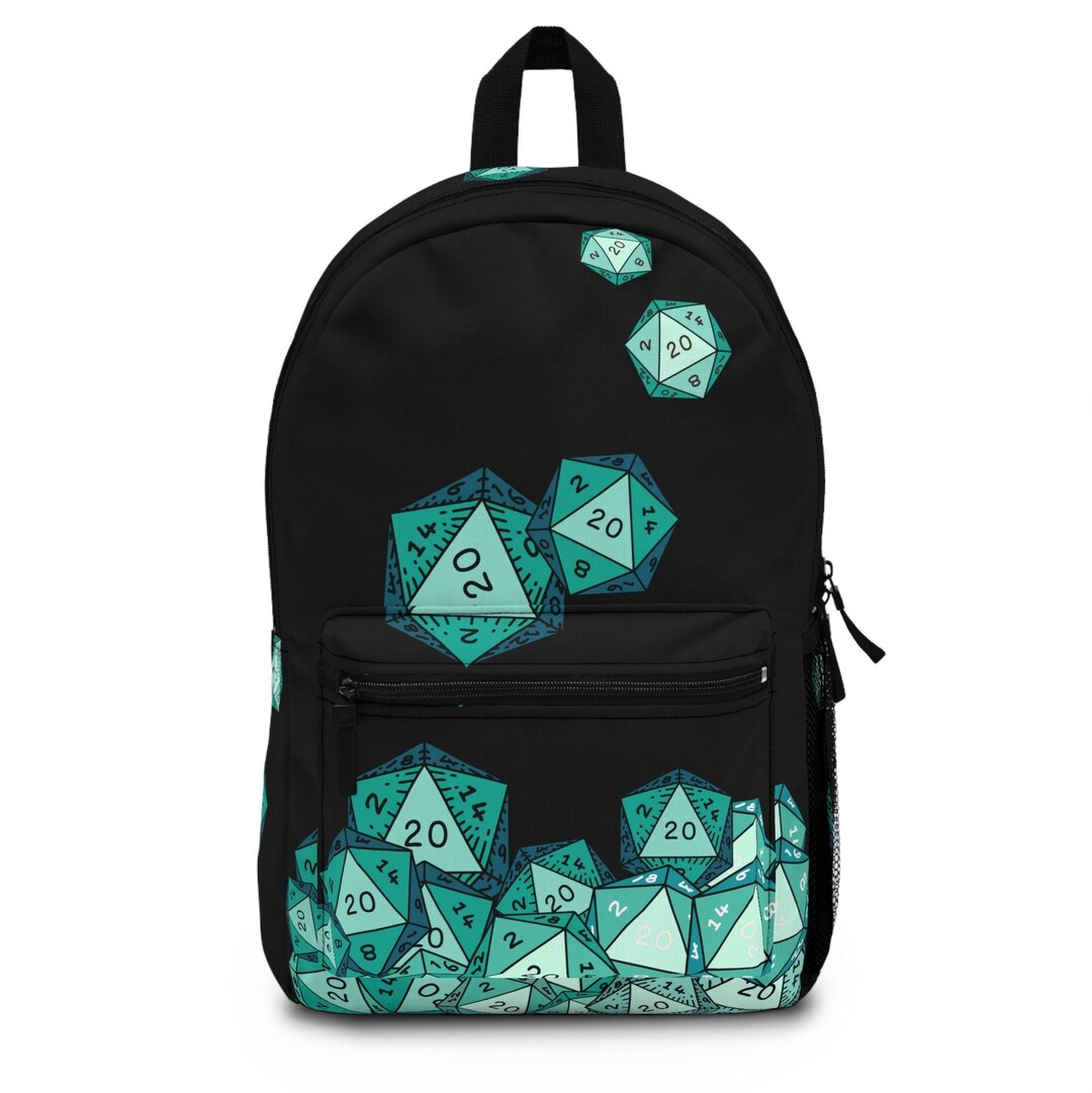 Dnd Dice Backpack, Dnd Laptop Bag, D&d Dice Backpack, Dnd Reto Bag, Dnd ...