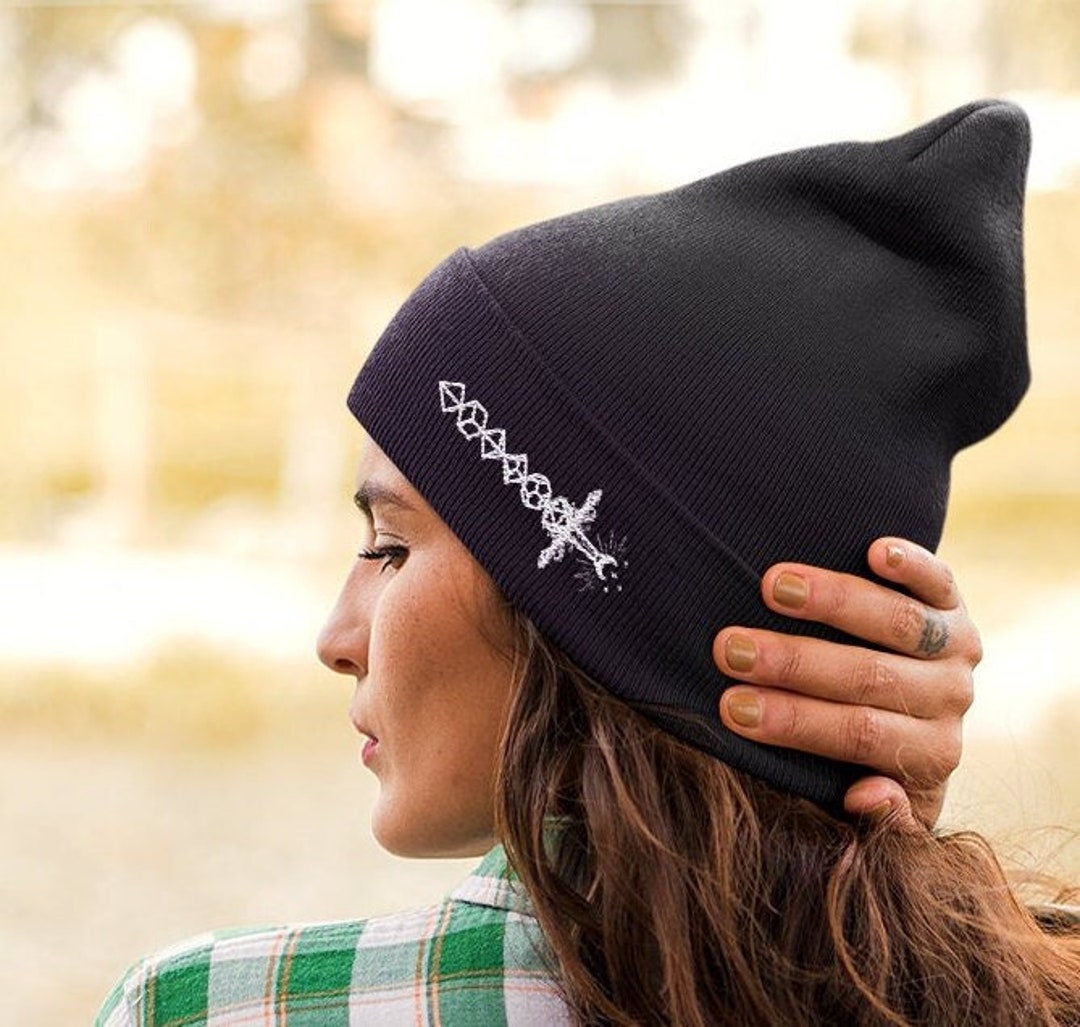 Dnd Dice Sword Beanie, Dnd Beanie, D&D Beanie, Dnd DM Beanie, Dnd ...
