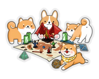 Dnd Dog Sticker Dungeons and Good Bois Dungeon Master Gift - Etsy