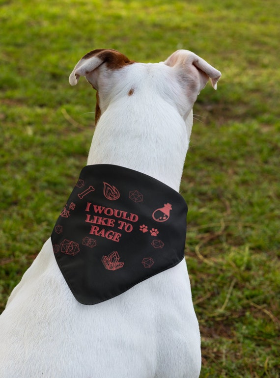 Dnd Dog Bandana Dnd Collar I Would Like to Rage Barbarian - Etsy