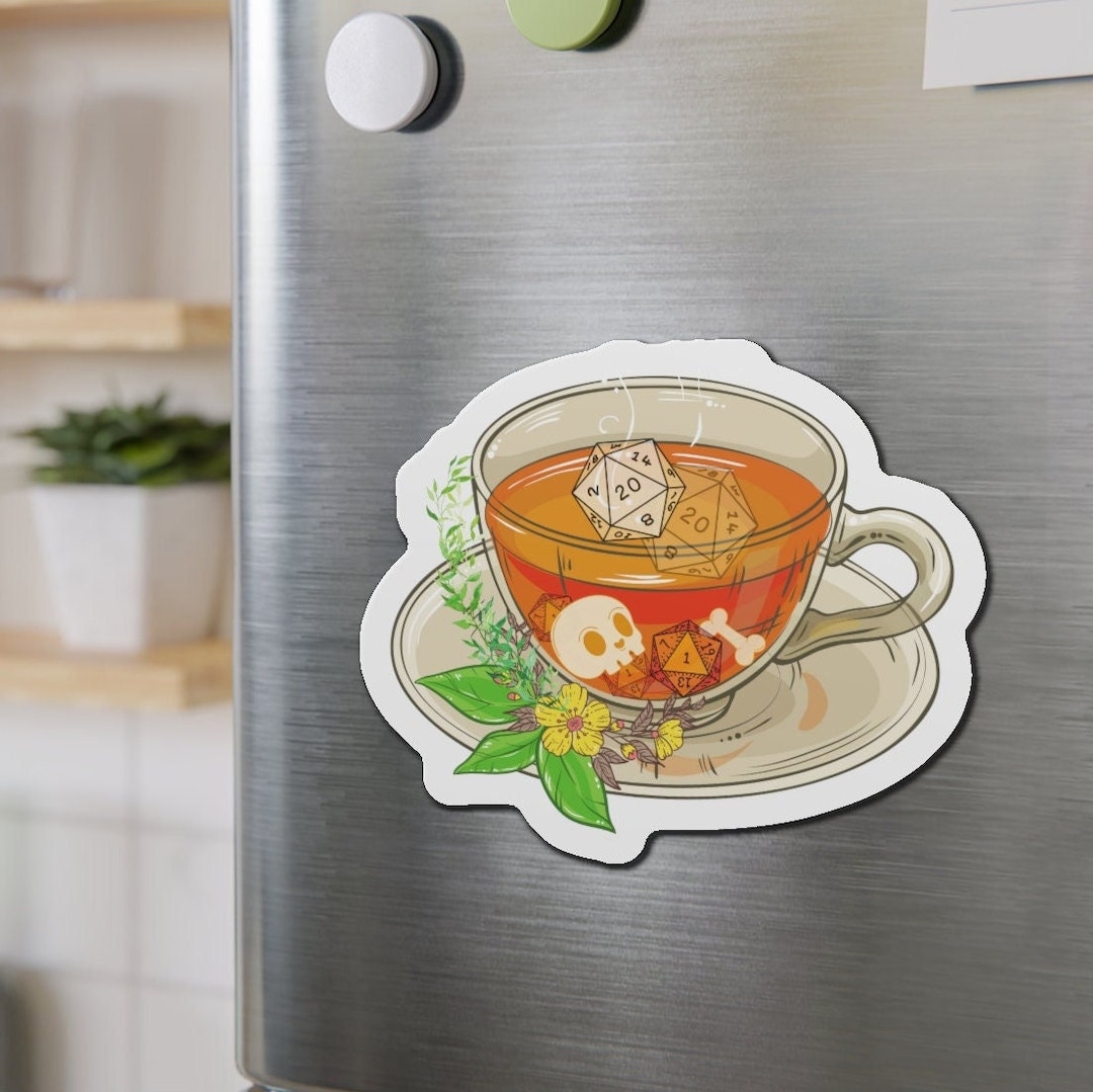 Dnd Dead People Tea, Dnd Kiss-cut Magnets, Dnd Gifts, Dnd Decal, Dnd ...