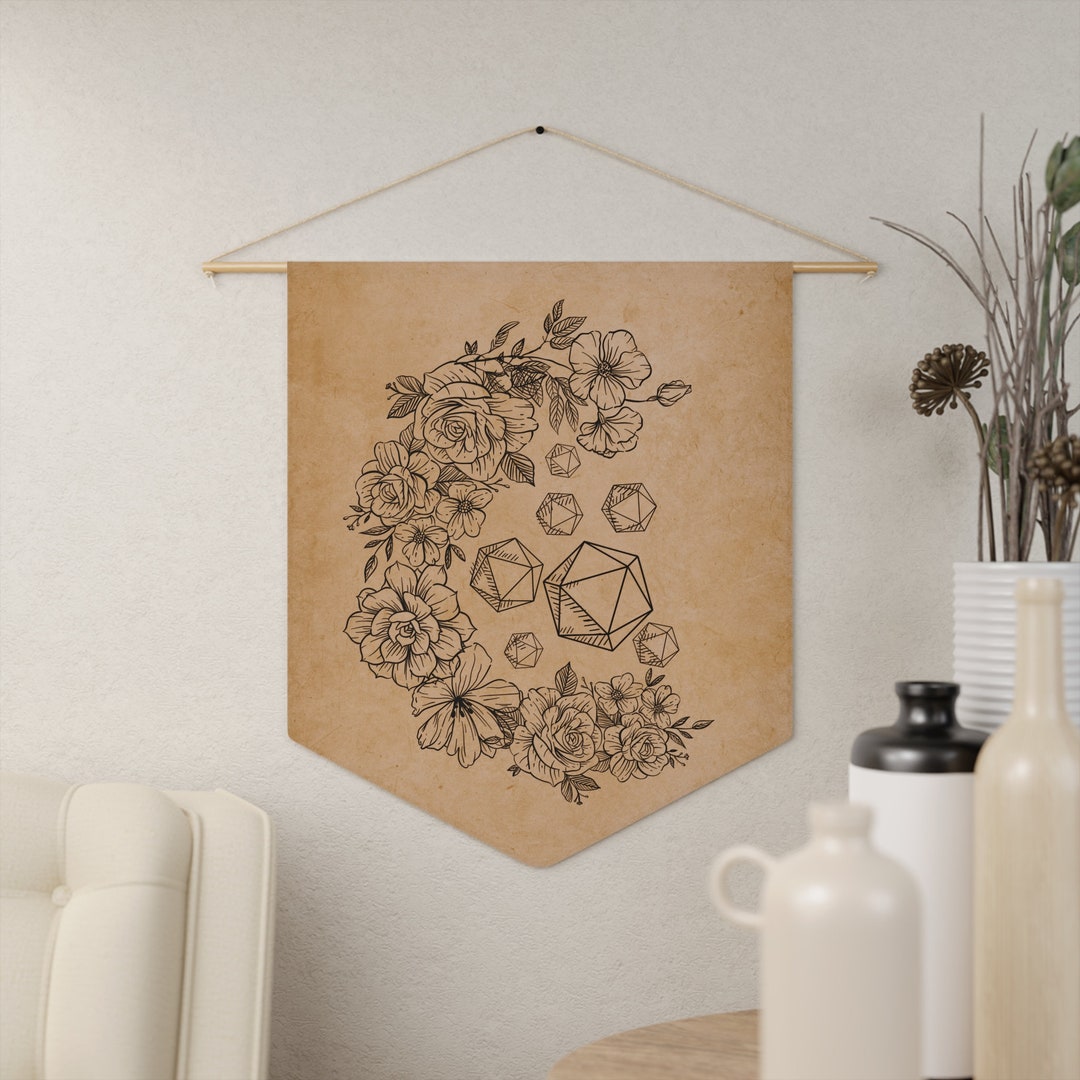 Dnd Flag, Dnd Pennant, Dnd Wall Art, Dnd Tapestry, Dnd Wall Decor, Dnd ...