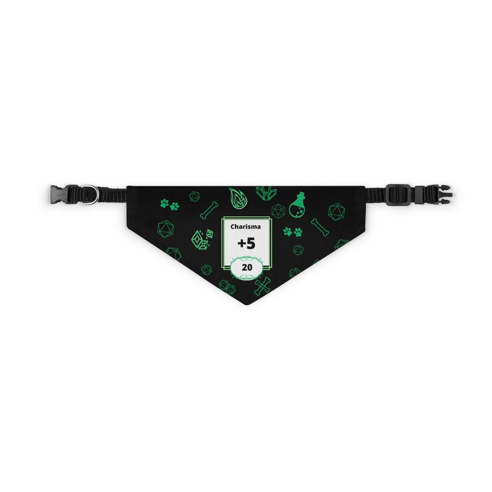 Dnd Dog Bandana, Dnd Collar, Charisma Stats Dog Bandana, Pet Bandana ...