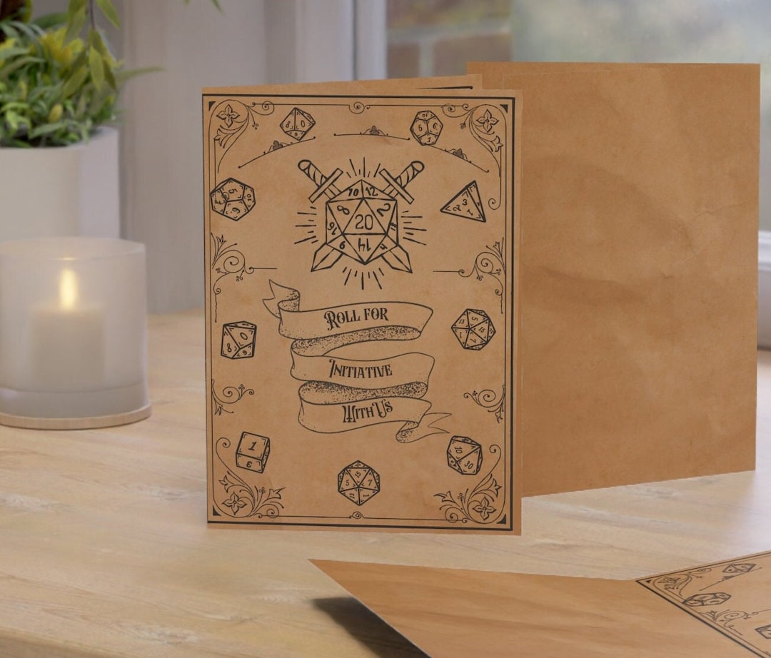 Dungeons and Dragons Party Invitation Cards (1, 10, 30, and 50pcs), Dnd ...