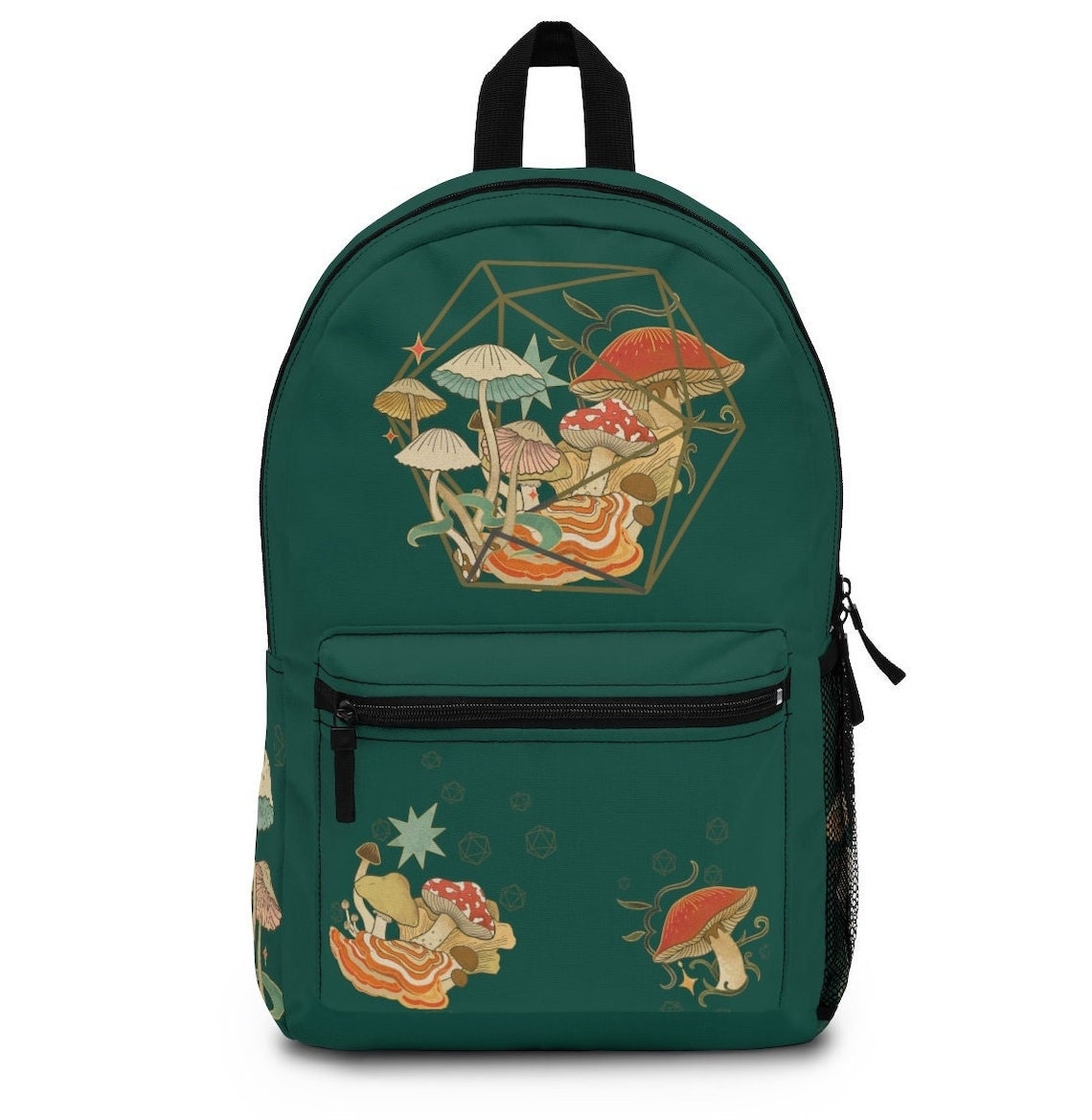 Dnd Backpack Dnd Laptop Bag Backpack Mushrooms D20 Backpack - Etsy