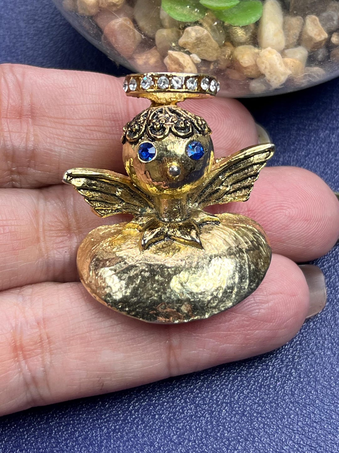 Vintage 1960s TORTOLANI Angel Shoulder Brooch - Etsy