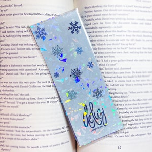 Winter Wonderland Snowman Holographic Laminated Bookmark Cute - Etsy