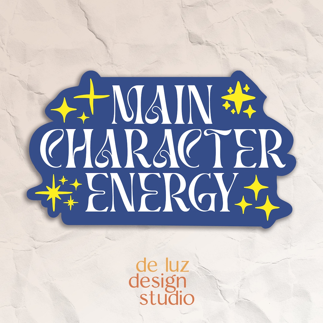 Main Character Energy Sticker | Main Character Book Sticker | Bookworm ...