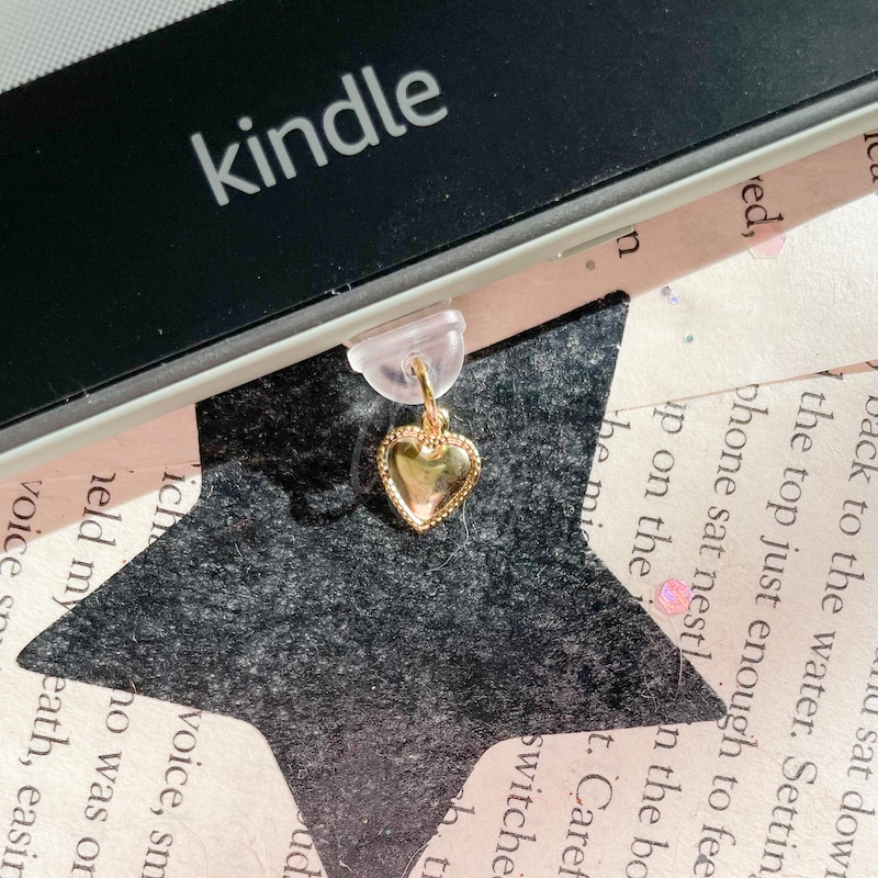 Golden Bookish Charm - Etsy