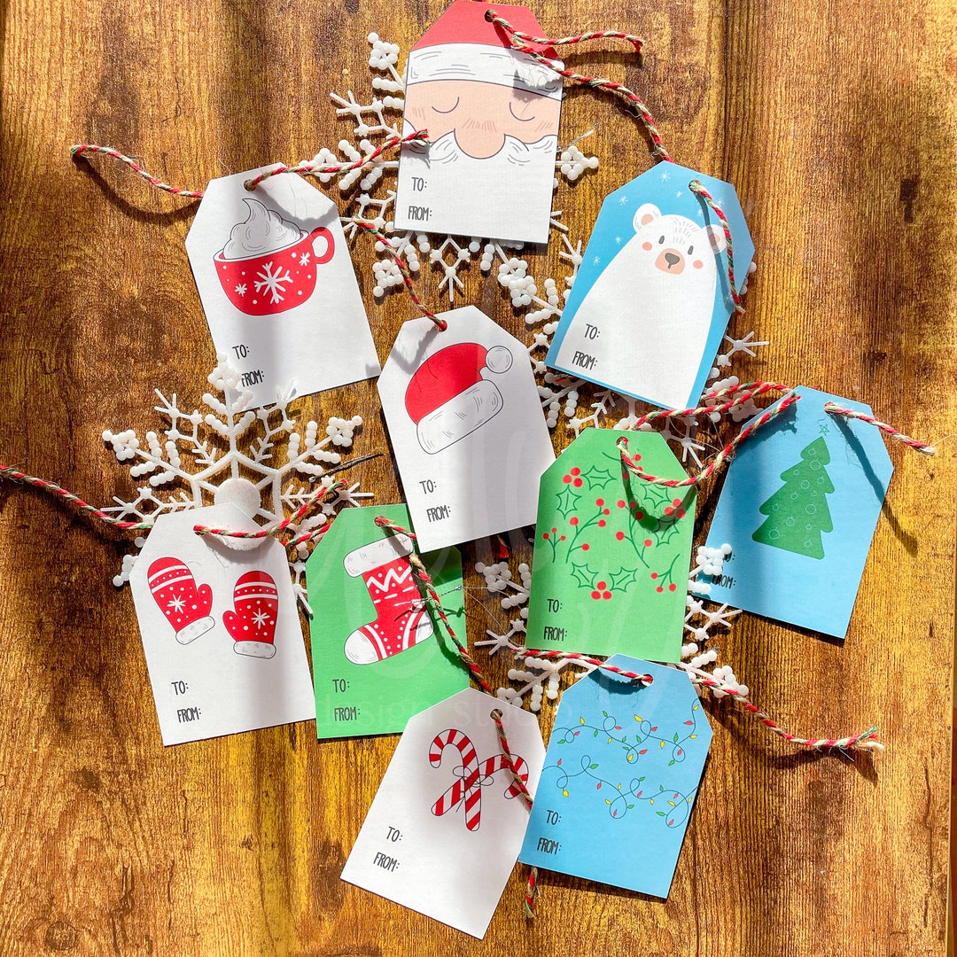 Christmas Gift Tags Christmas & Winter Themed Gift Tags to - Etsy