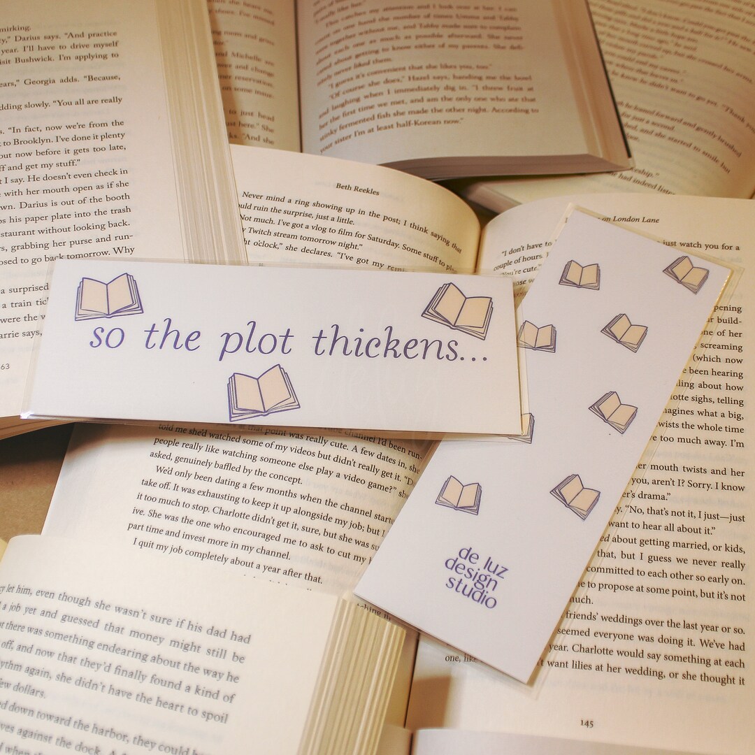 So the Plot Thickens Bookmark Plot Twist Bookmark Thriller Reader ...