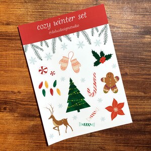 Cute and Cozy Winter Sticker Sheet, Holiday Season Sticker Sheet ...