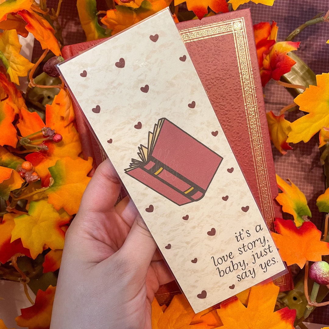 Love Story Romantic Bookmark Romance Reader Bookmark Bookish Laminated ...