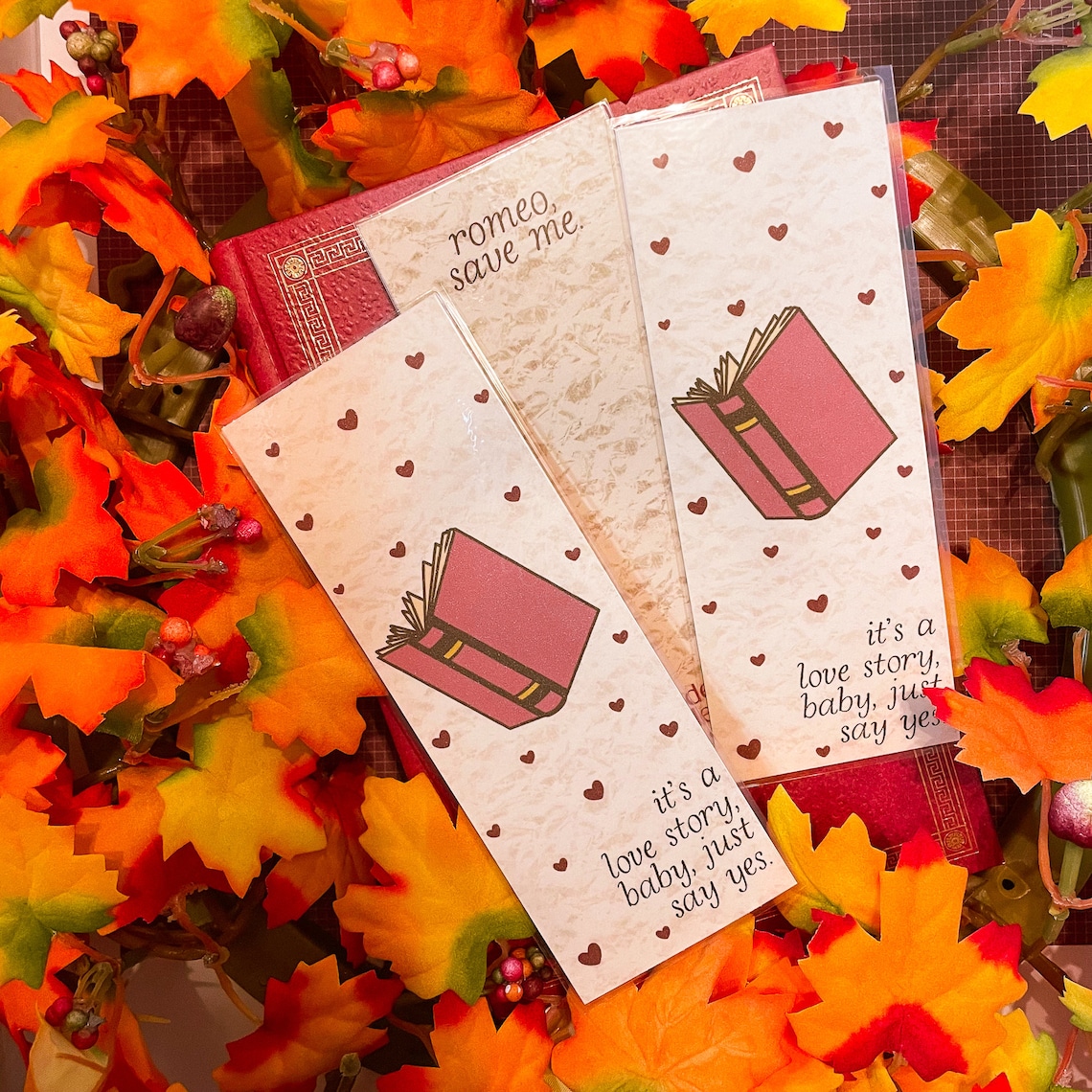 Love Story Romantic Bookmark Romance Reader Bookmark - Etsy