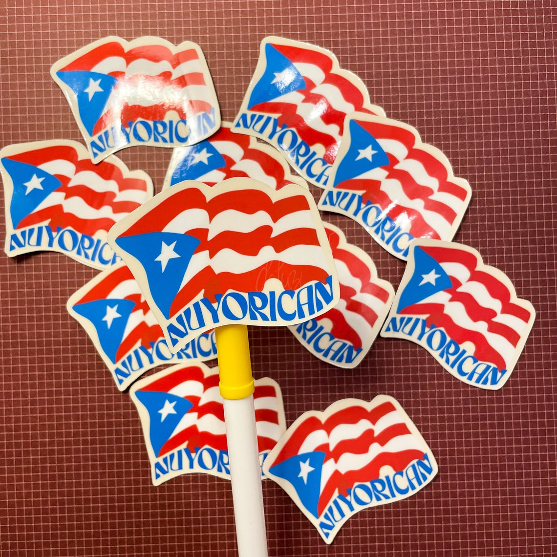 Nuyorican Puerto Rican Flag Sticker Puerto Rico Sticker - Etsy