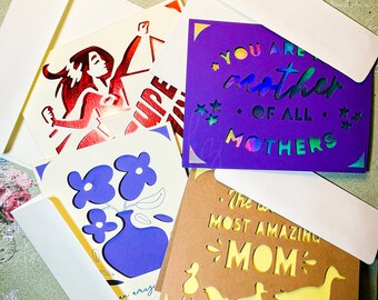 Mama Card Cute Mother's Day Card for Mama Rainbow Card - Etsy