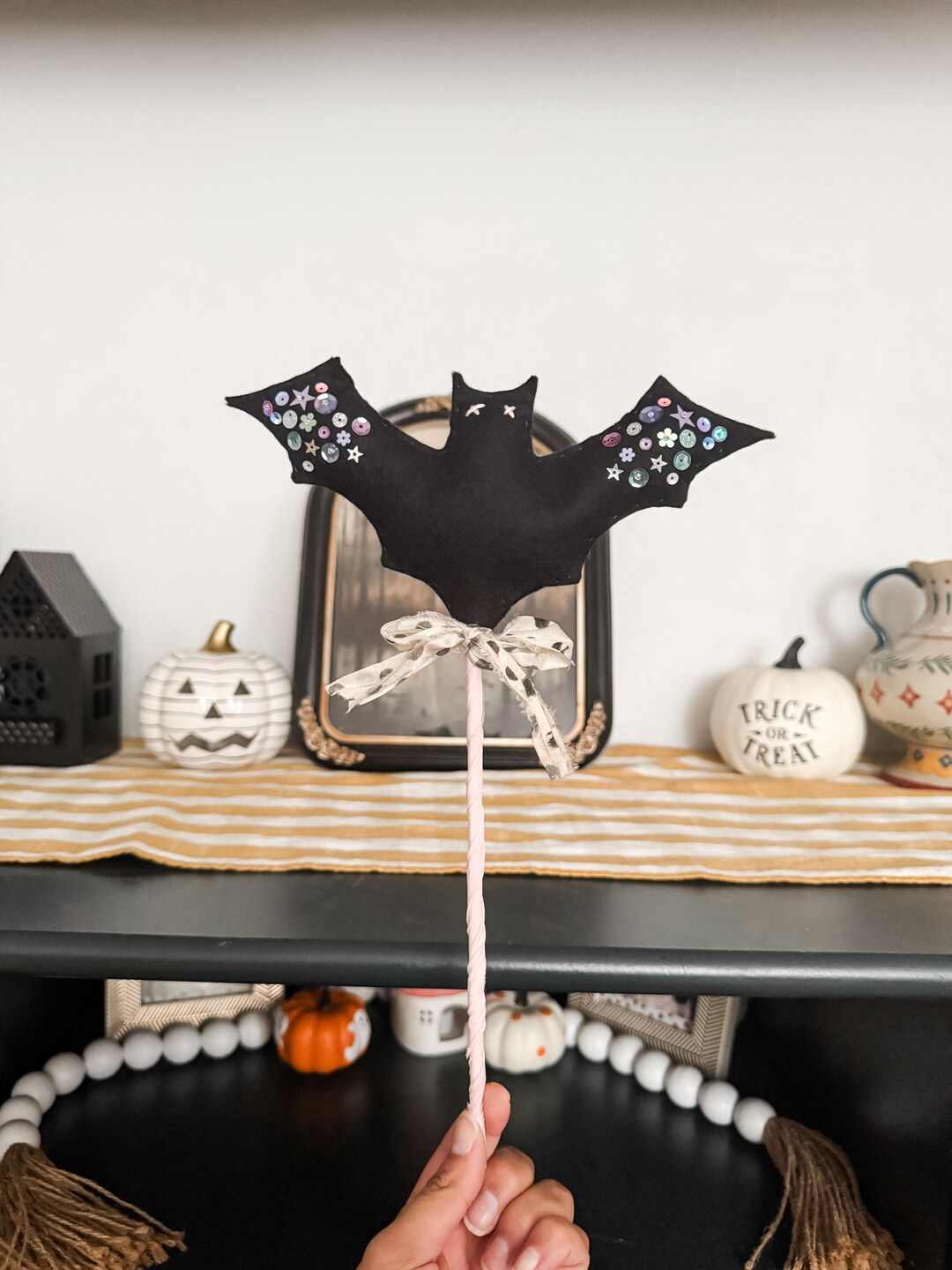 Spooky Bat Wand - Etsy