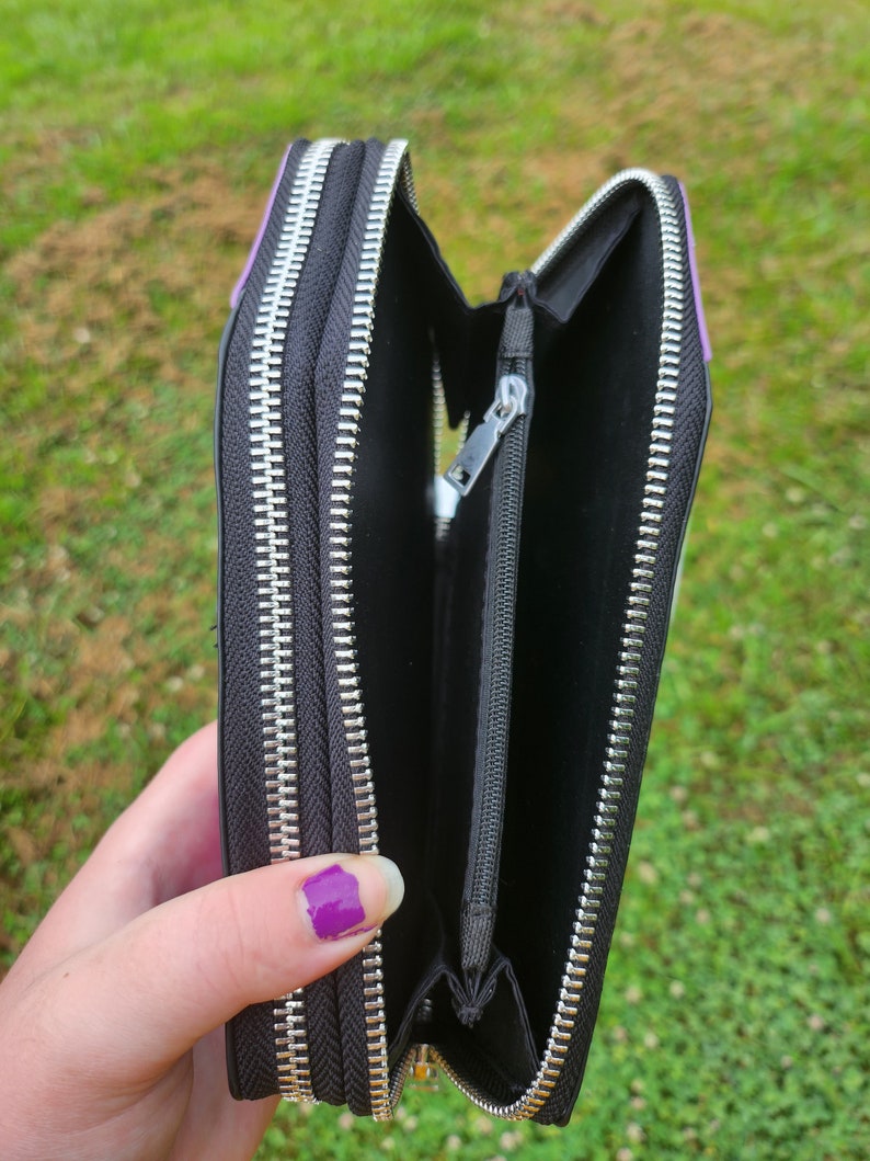 Holographic Drippy Gothic Slime Coffin Shoulder Wrist Clutch Wallet ...