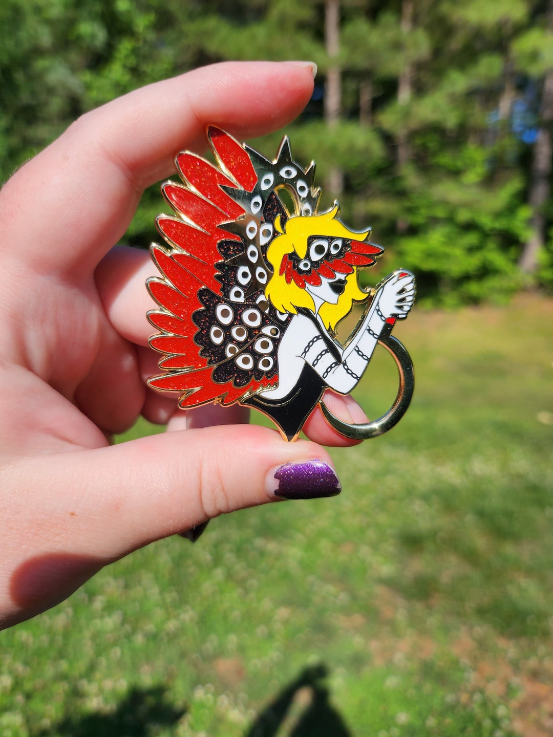 Fallen Biblically Accurate Inspired Angel Enamel Pin Angel Pin - Etsy