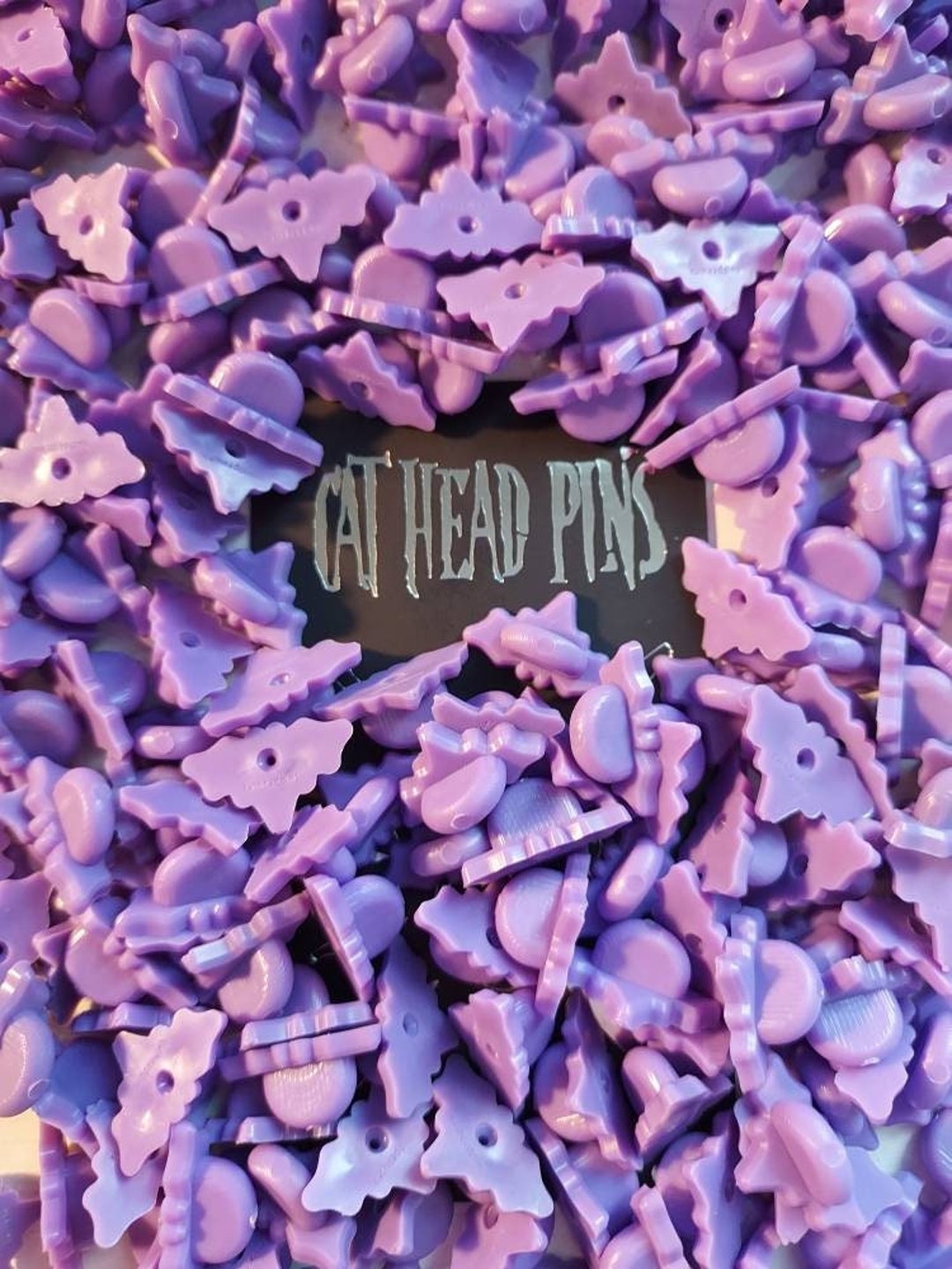 Purple Bat Custom Designed Rubber Pin Clutches - Etsy