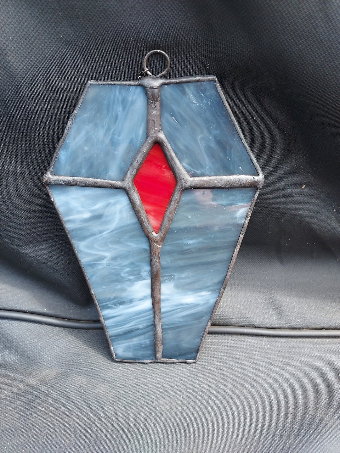 Mini Stained Glass Gothic Coffin Window Wall Hanging Pastel Goth ...